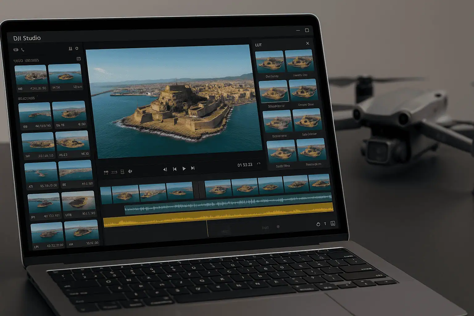 DJI Studio: il nuovo software per editing e gestione contenuti | Drone Blog News